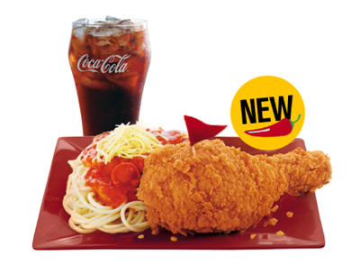 1-pc Spicy Chicken McDo with McSpaghetti | ClickTheCity Partners
