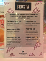 Crosta Pizzeria (The Social) Menu | ClickTheCity Food & Drink