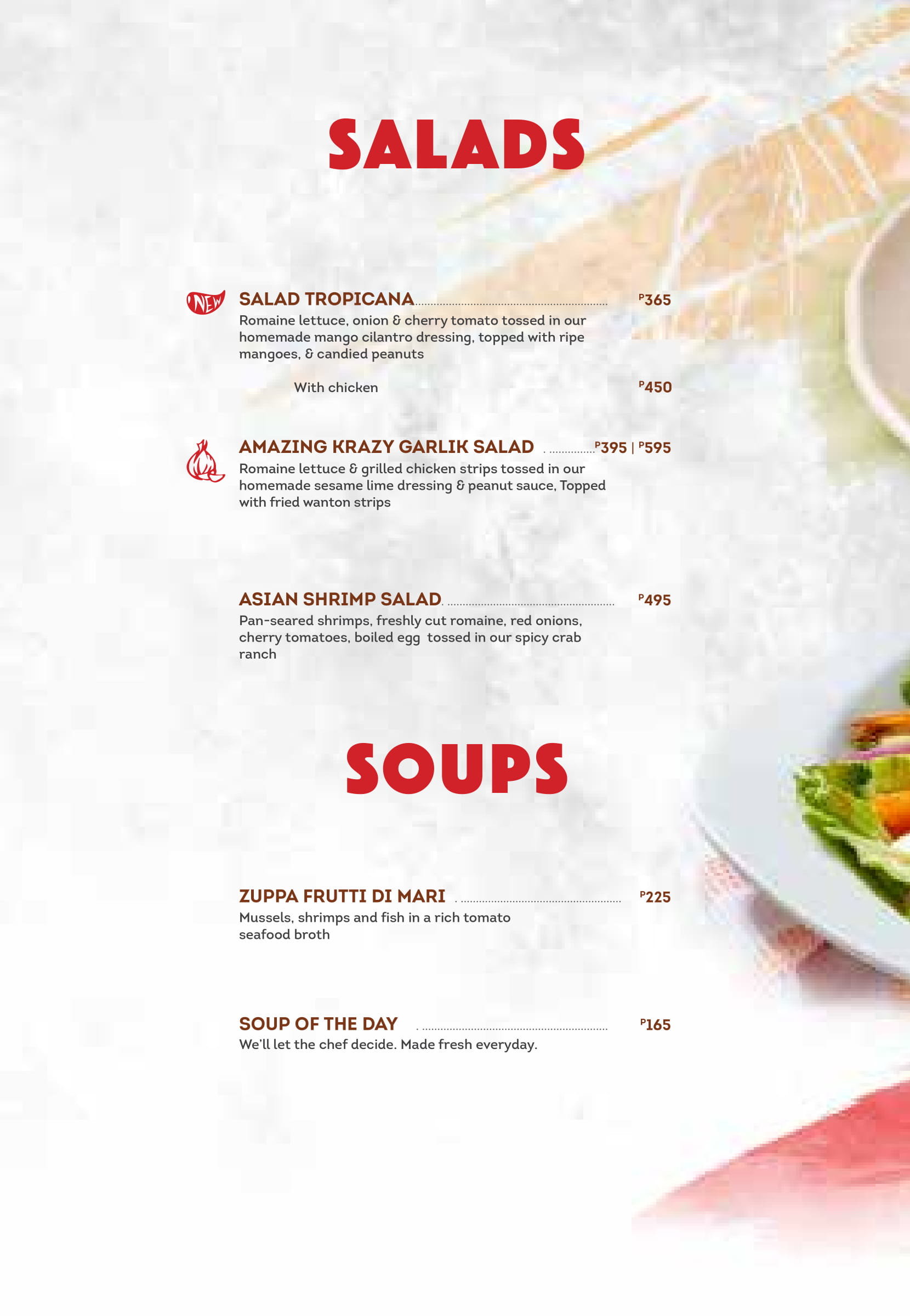 Krazy Garlik (Alabang Town Center) Menu | ClickTheCity Food & Drink
