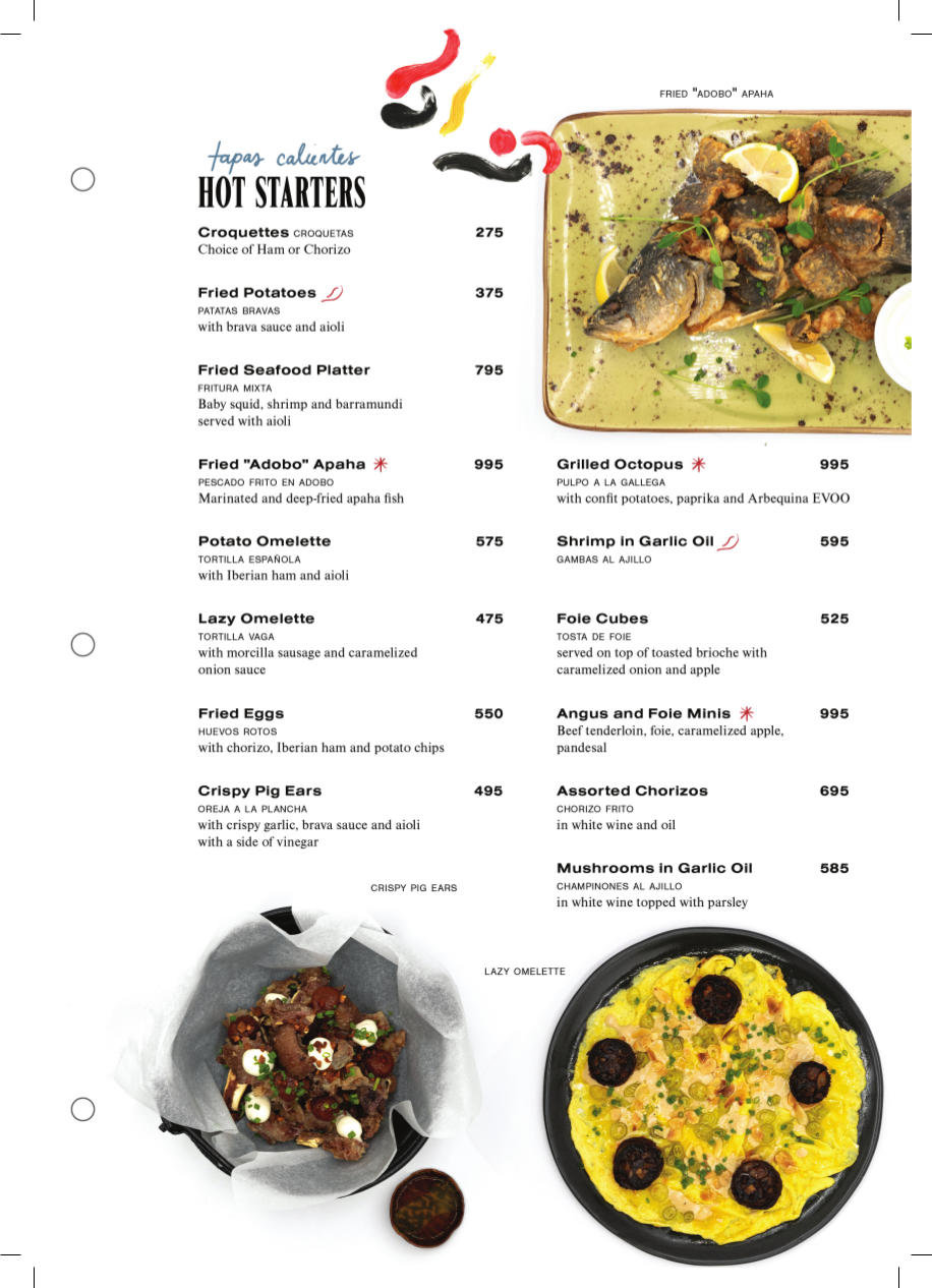 BCN by Las Flores Menu | ClickTheCity Food & Drink