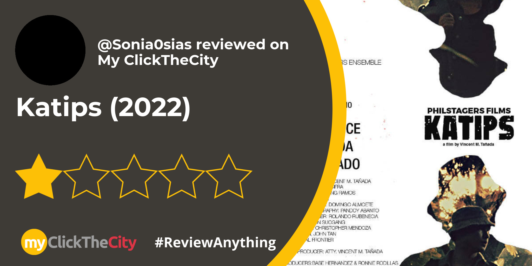 Sonniah Osias's review | Katips (2022) | My ClickTheCity