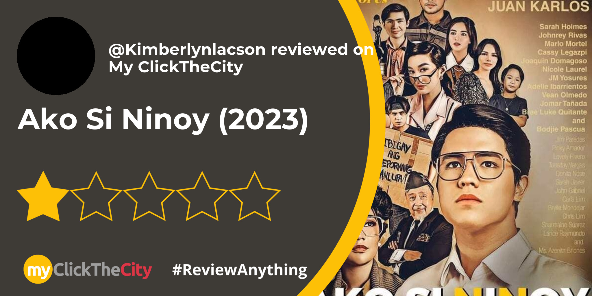 Kimberlyn Lacson's review | Ako Si Ninoy (2023) | My ClickTheCity