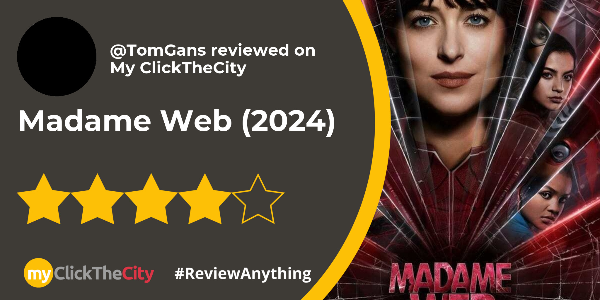 Etoy Salarin's review | Madame Web (2024) | My ClickTheCity