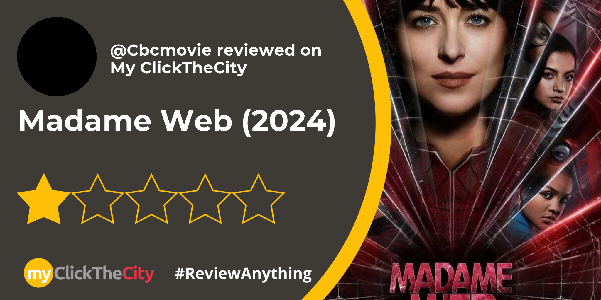 Charles Chan's review | Madame Web (2024) | My ClickTheCity