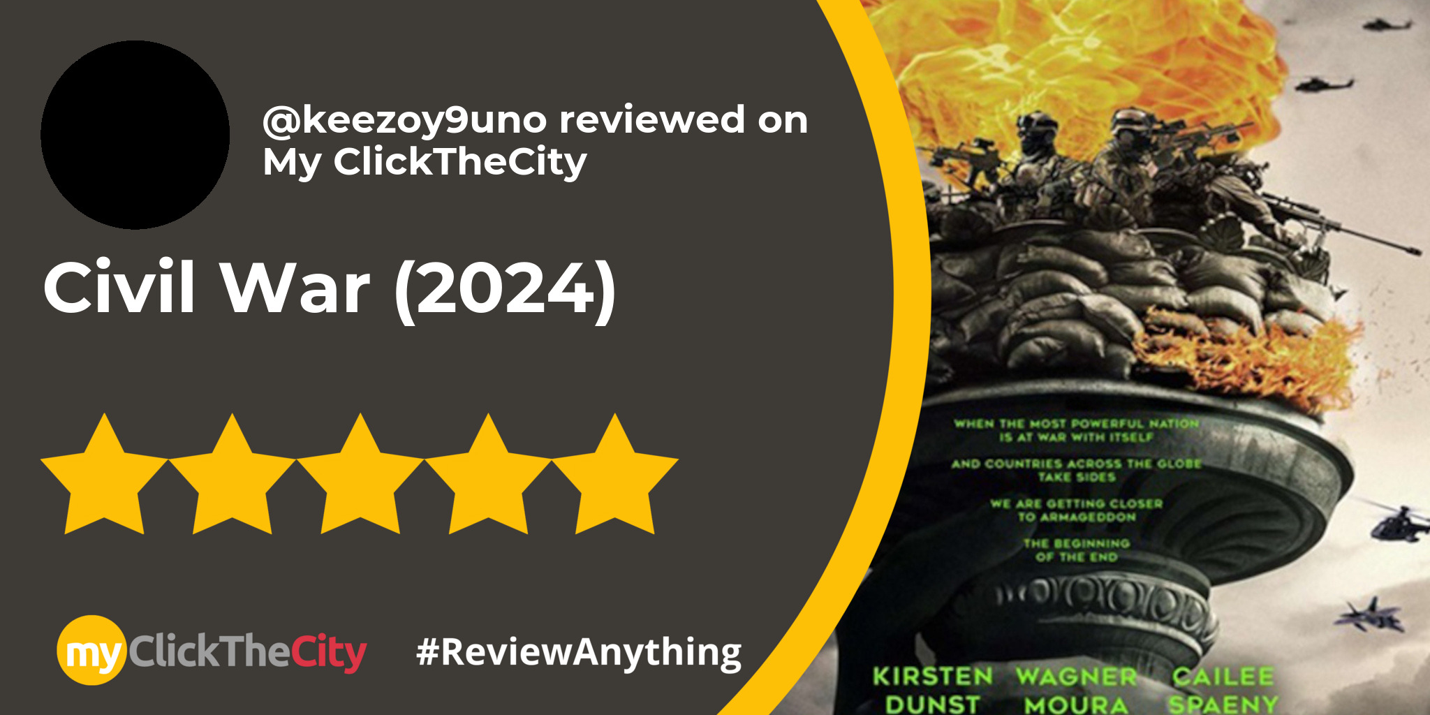Keezo Rakta's review | Civil War (2024) | My ClickTheCity