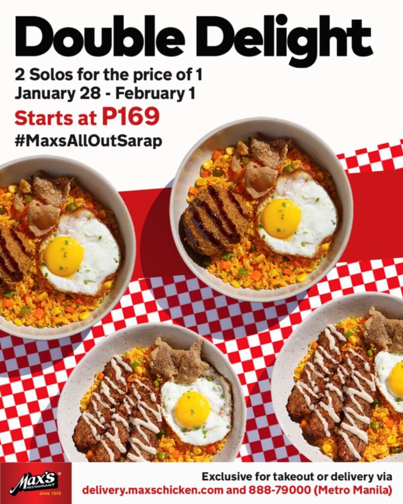Max's Restaurant Ends the Month with Max's All-You-Can & Double Up Deal ...