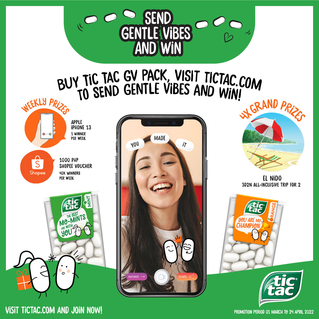 Send Gentle Vibes and Win Prizes with Tic Tac - ClickTheCity