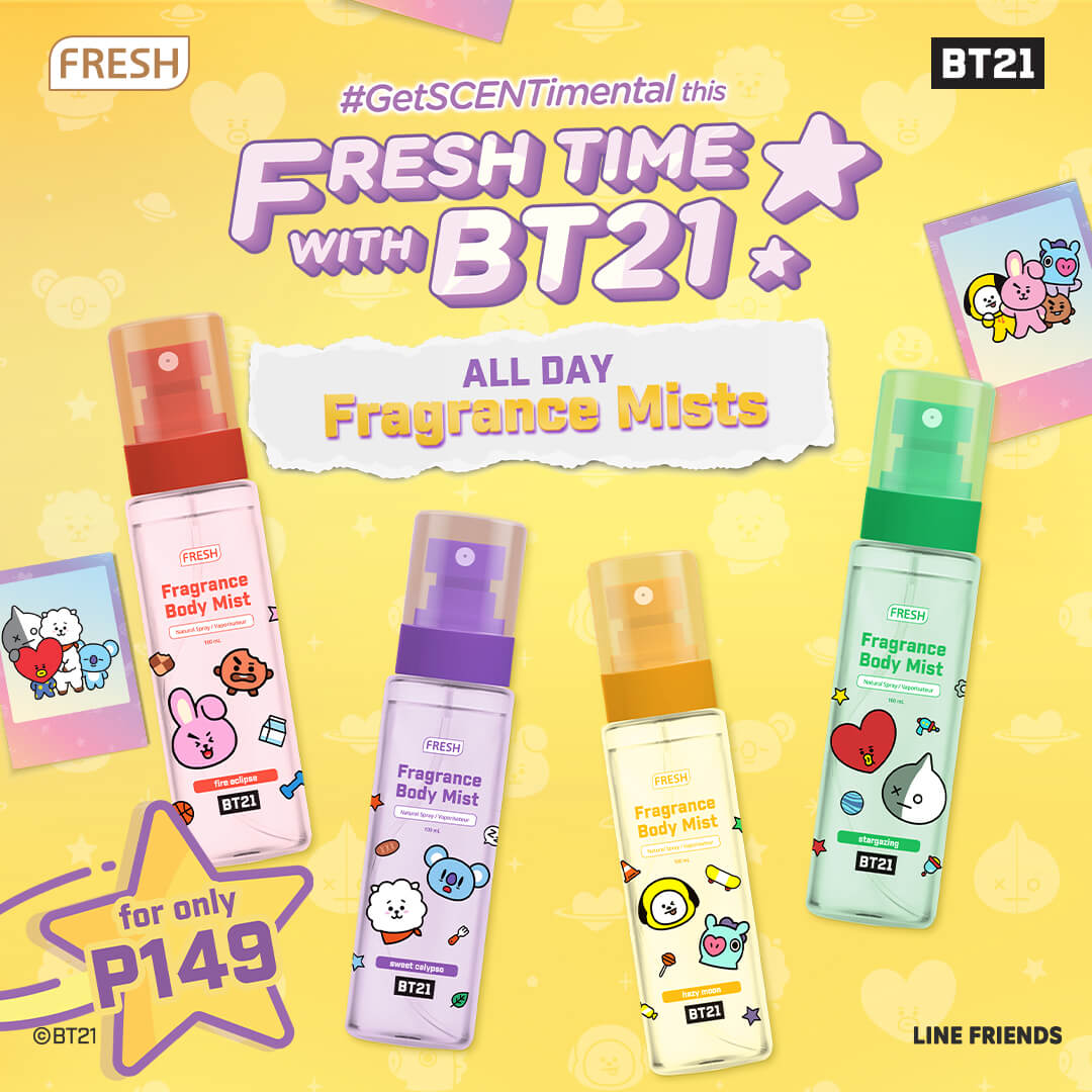 #GetScentimental: FRESH TIME with BT21 is Back with the New All Day ...