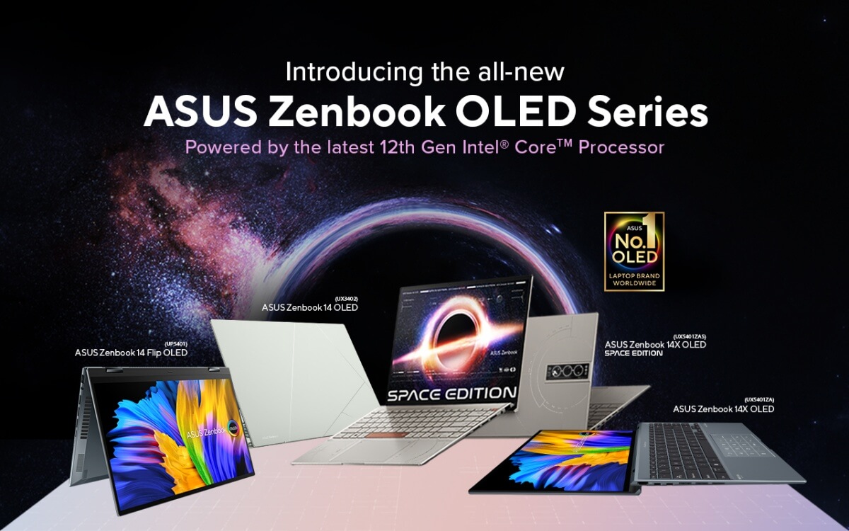 ASUS Launches Latest Breed of Zenbook OLED Laptops with 12th Gen Intel ...