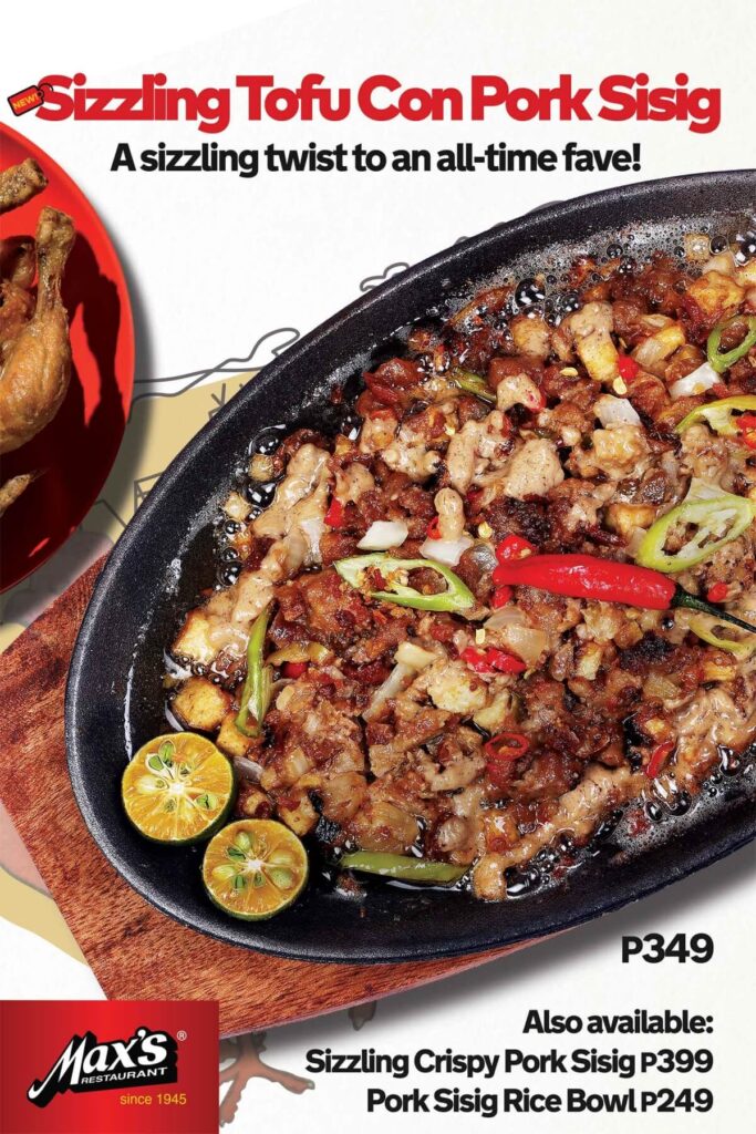 The Sizzling Tofu from this Iconic Resto Just Got a Sisig Upgrade ...