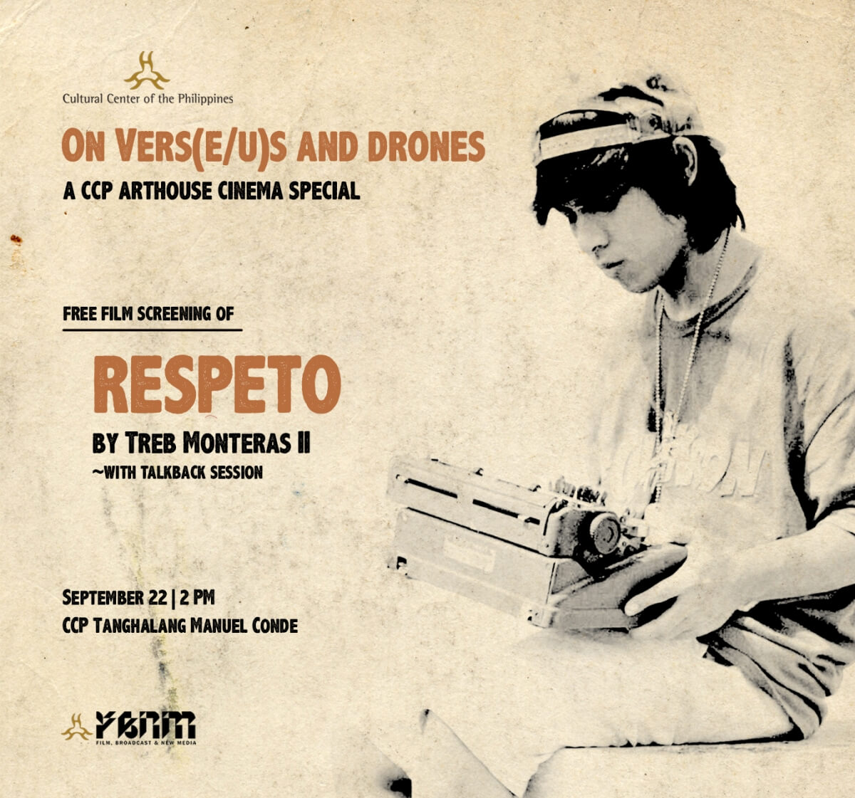 CCP Arthouse Cinema's 'ON VERS(E/U)S AND DRONES' to Screen 'Ang Hupa ...