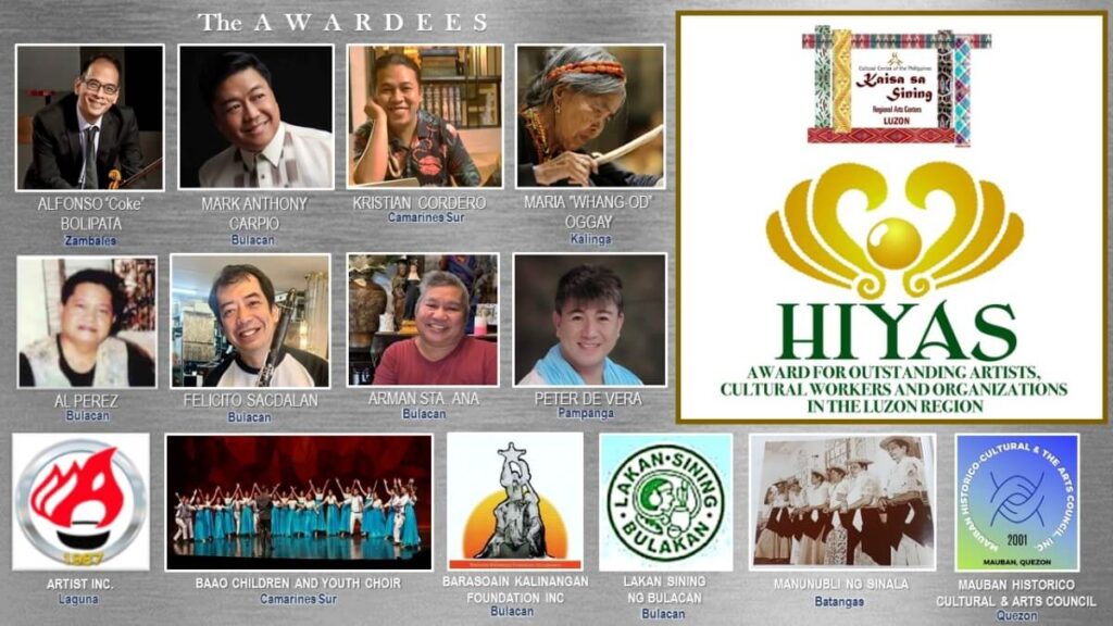 The CCP Kaisa Sa Sining Luzon Network Reveals 1st Hiyas Award Recipients - ClickTheCity