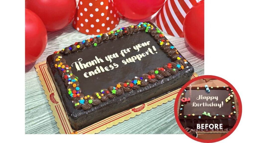 Red Ribbon's Chocolate Dedication Cake Gets a New Look with More Icing & Candies - ClickTheCity