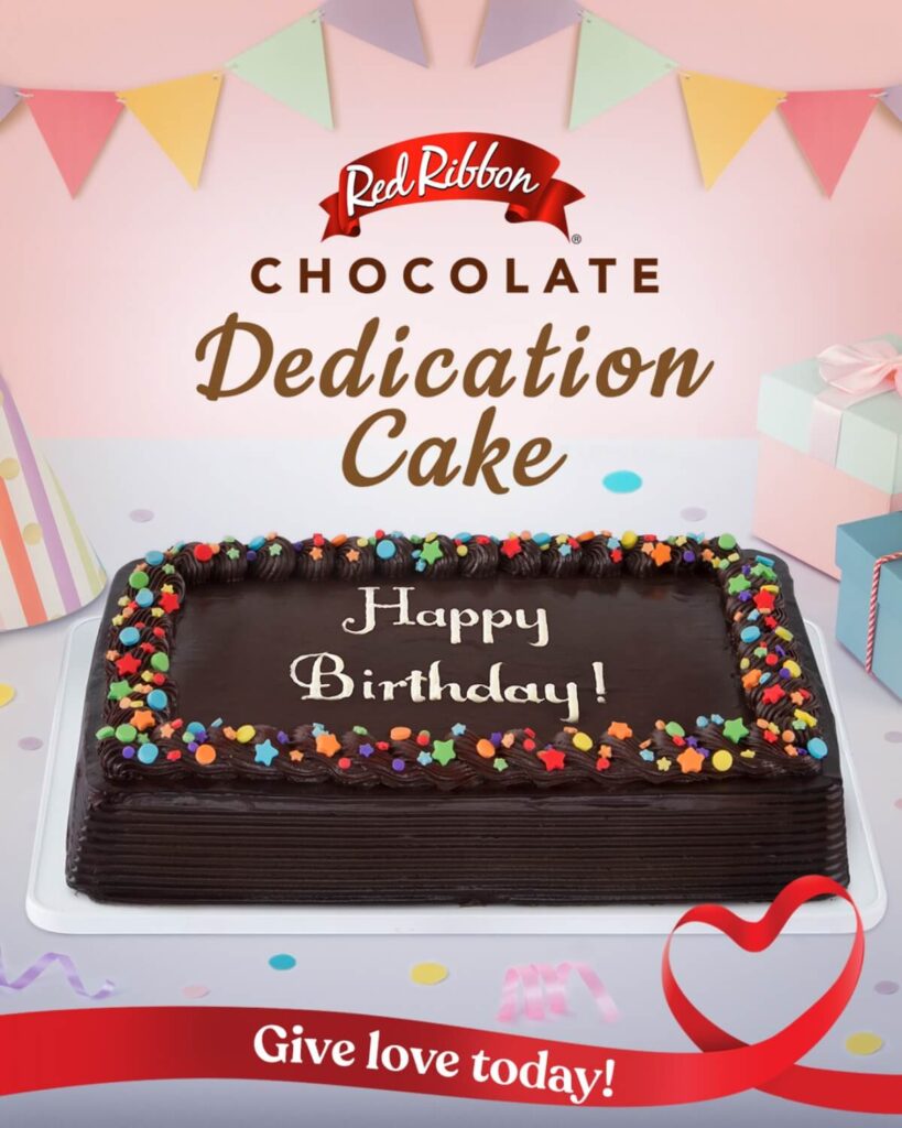 Red Ribbon's Chocolate Dedication Cake Gets a New Look with More Icing & Candies - ClickTheCity