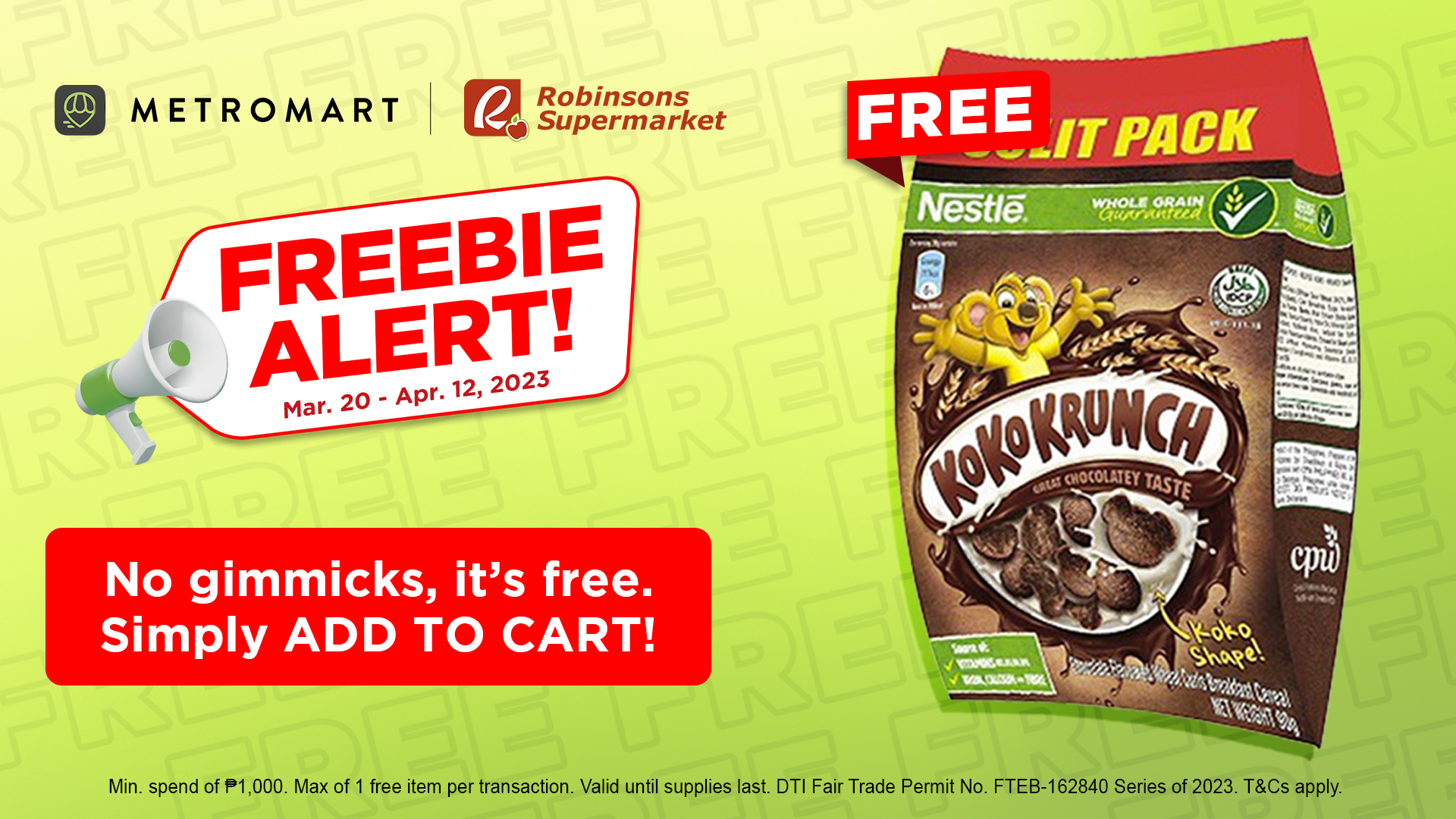 Freebie Alert! Score neat treats in Robinsons Supermarket's promo ...