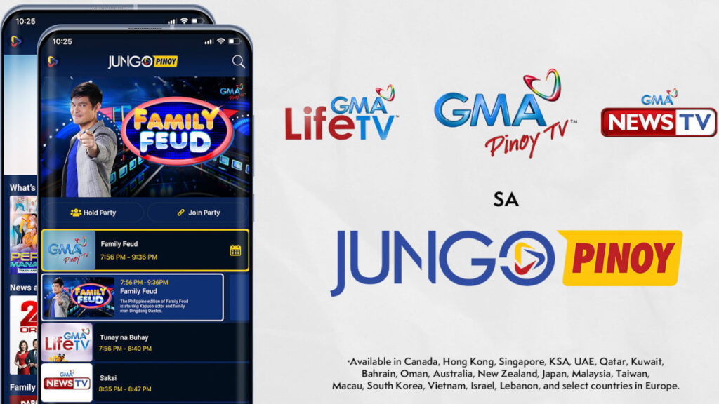 GMA Pinoy TV, GMA Life TV and GMA News TV available on Jungo Pinoy ...