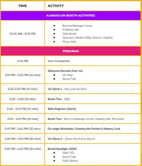 Take part in "Mom's Viu-tiful Day" on May 14 for a day filled with K ...