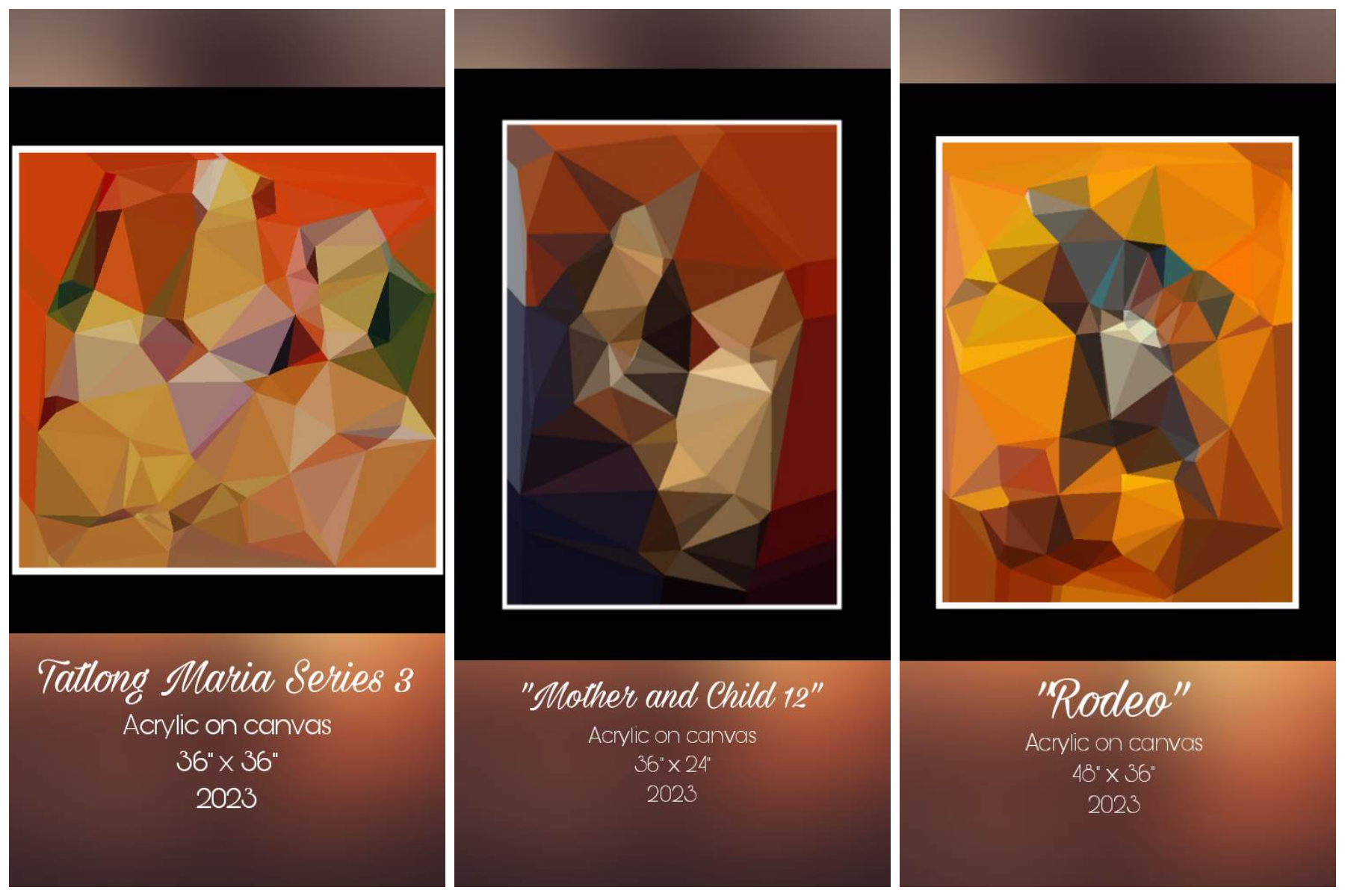 Amador Inlayo goes from landscape to Cubism with a twist in ARTablado ...