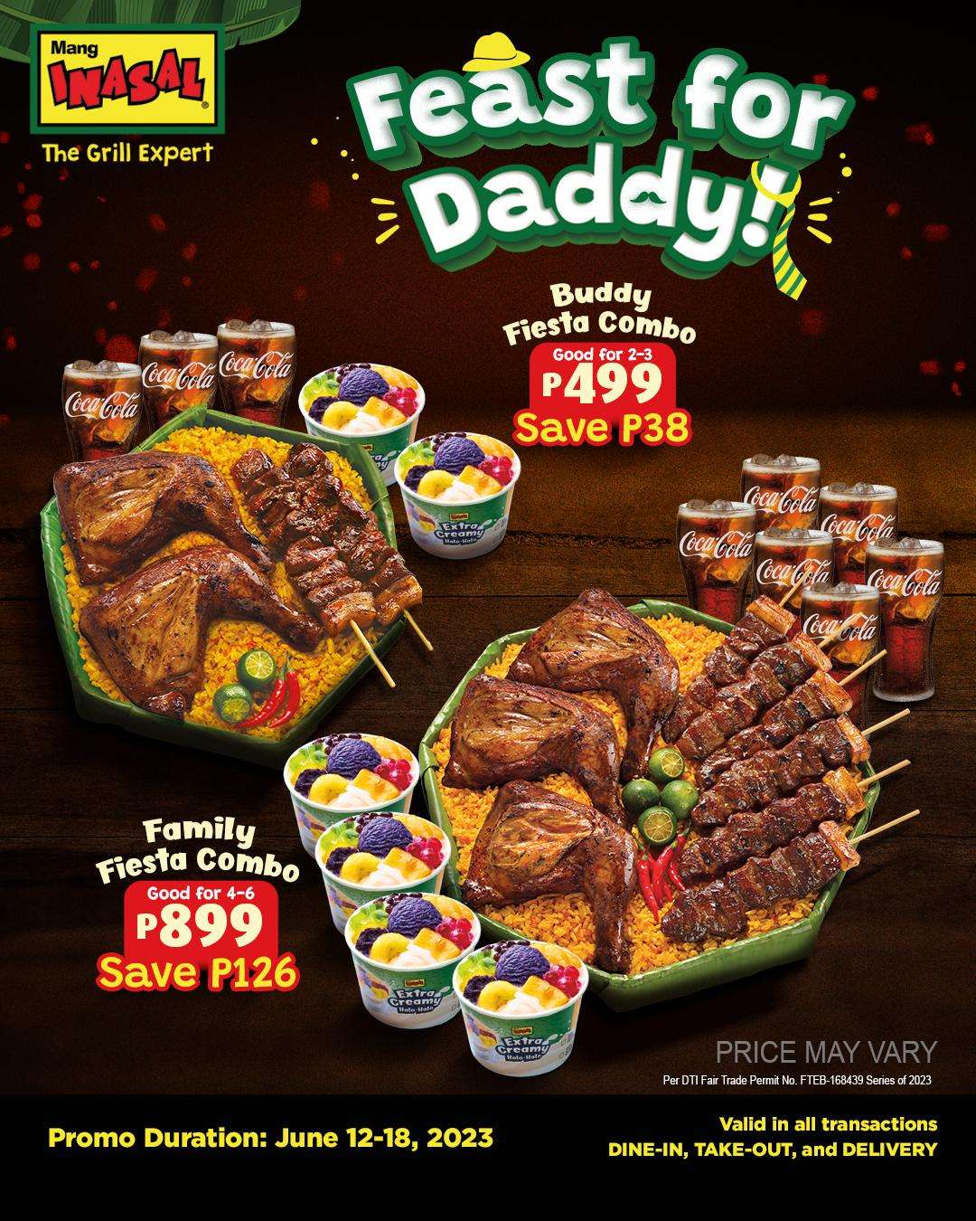 Fiesta Combo Treats Await Dads at Mang Inasal - ClickTheCity