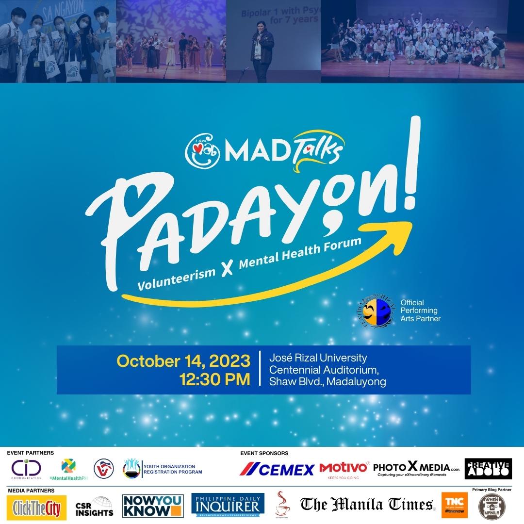 'MAD Talks Padayon' extends advocacy on mental health, volunteerism - ClickTheCity