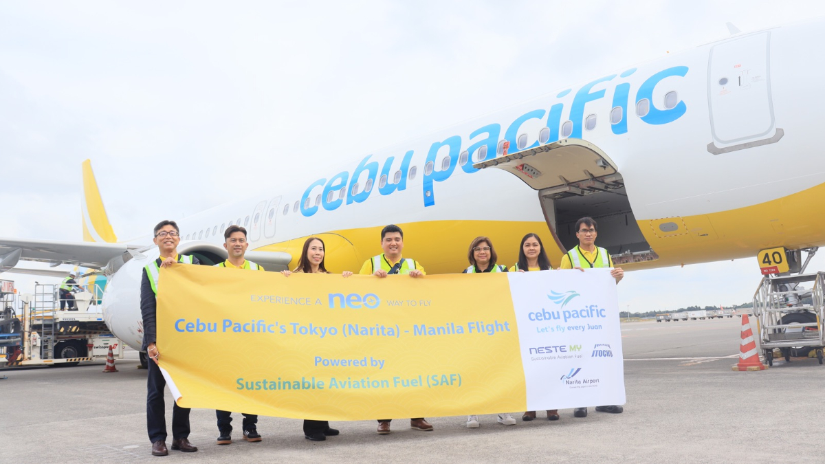 Cebu Pacific's First Narita-Manila SAF-Powered Flight Takes Off ...