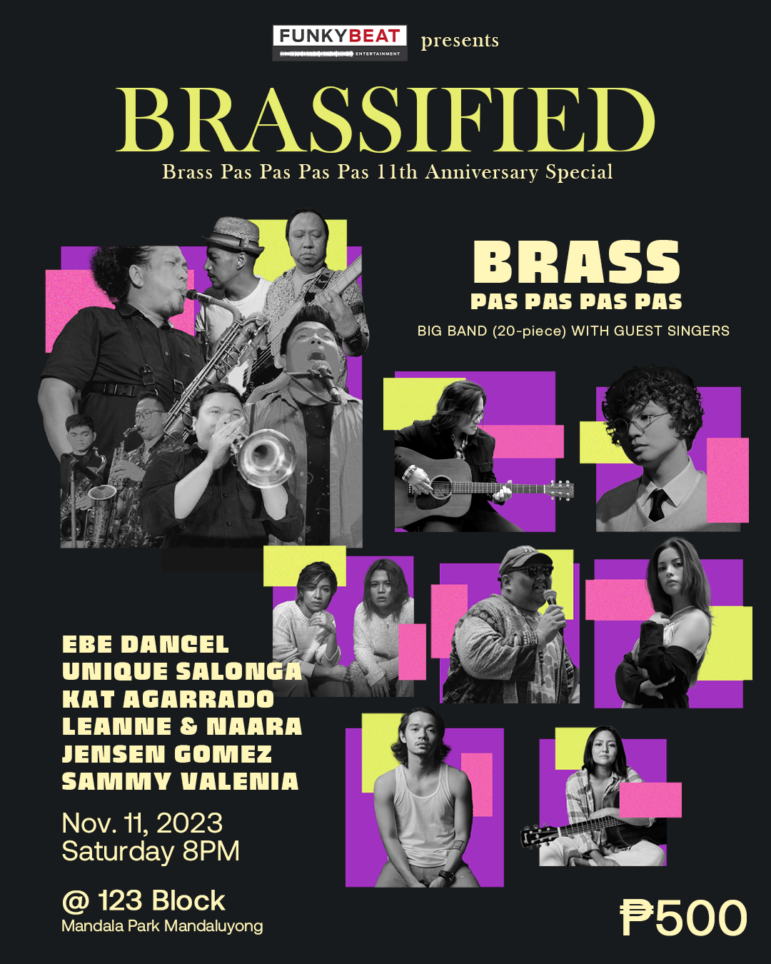 Pinoy Big Band Brass Pas Pas Pas Pas Marks 11.11th Anniversary ...