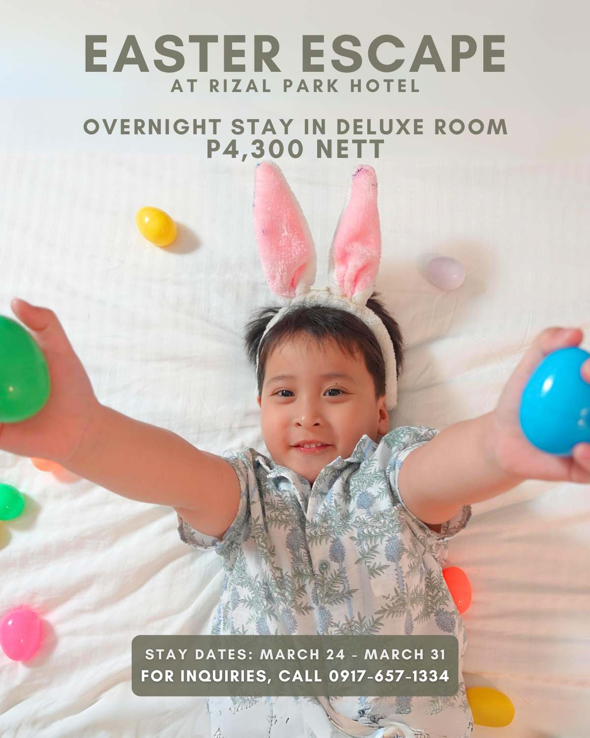 Rizal Park Hotel’s Easter Egg Hunt is Back on March 31 - ClickTheCity