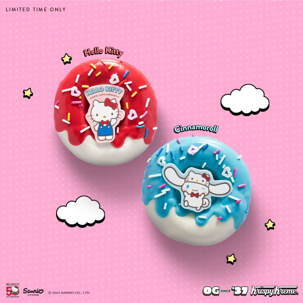 Ipinagdiwang ni Hello Kitty ang 50 Taon kasama ang Cute at Malasa na Donut ng Krispy Kreme ...