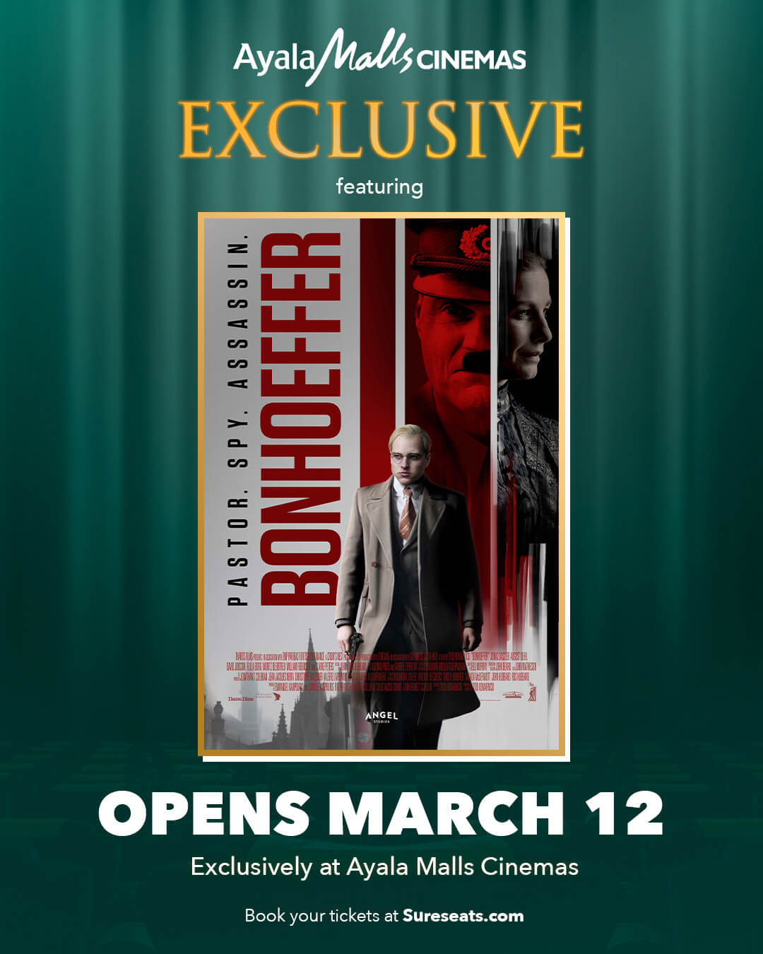 “Bonhoeffer: Pastor. Spy. Assassin.” – A Gripping Historical Thriller, Exclusively at Ayala ...